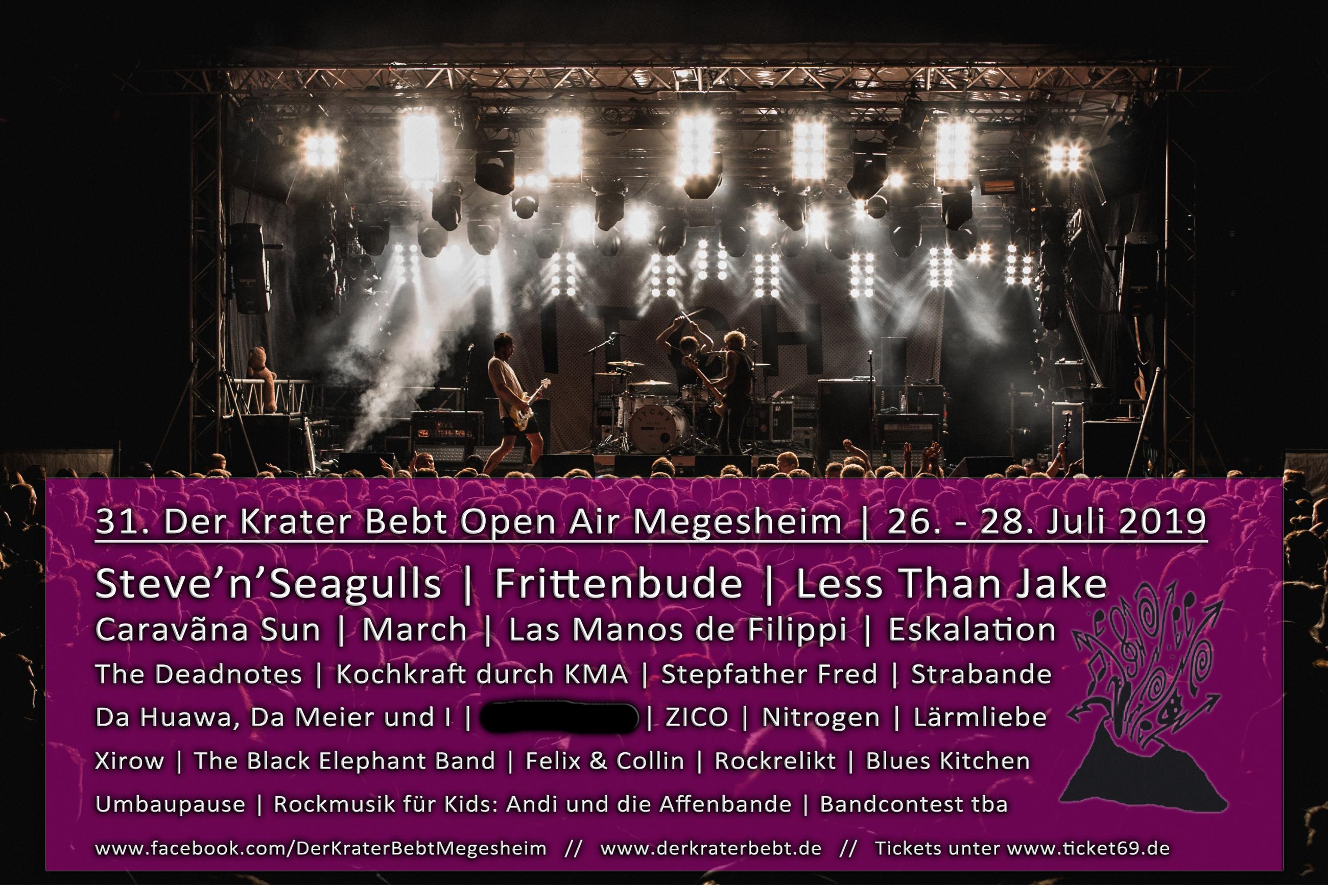 Der Krater Bebt Open Air 2019 gibt Line Up bekannt|Megesheim|Donau-Ries-Aktuell
